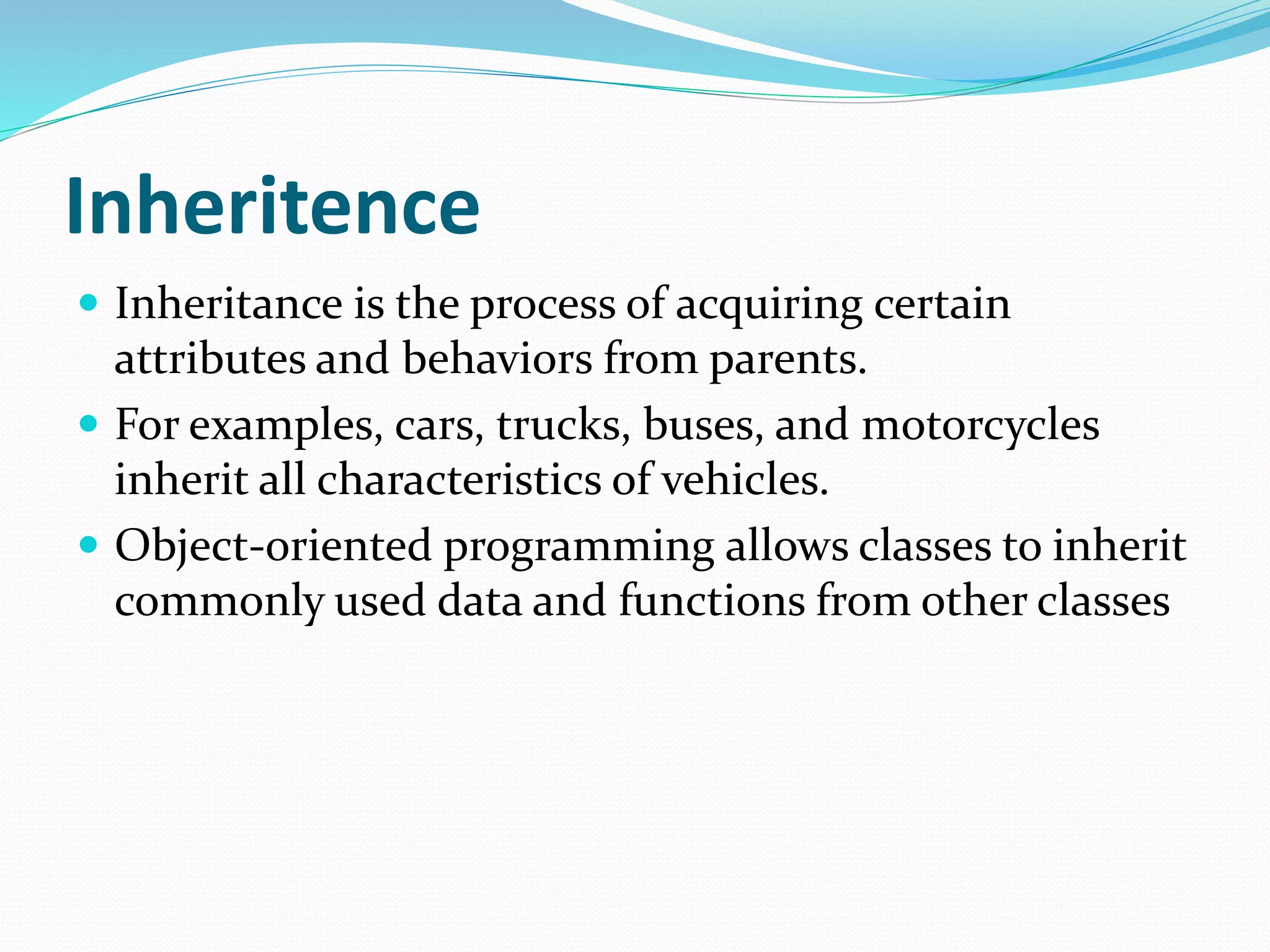 Object Oriented Programming Oop Ppt