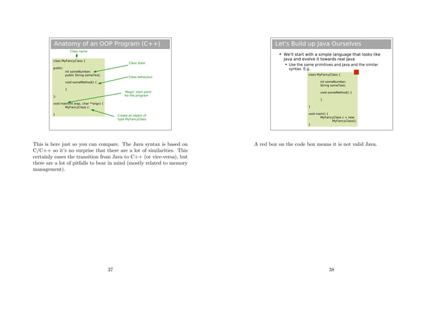 Object Oriented Programming -- Dr Robert Harle | PPT