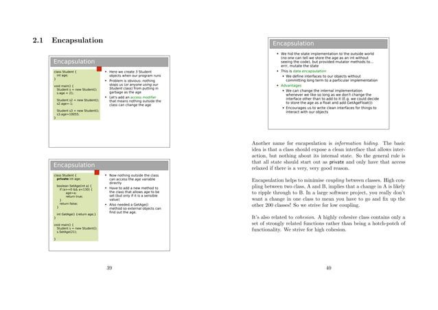 Object Oriented Programming -- Dr Robert Harle | PPT
