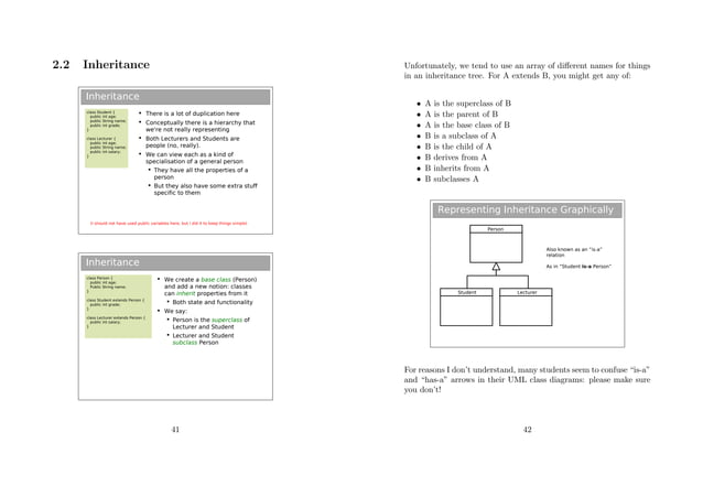 Object Oriented Programming -- Dr Robert Harle | PPT
