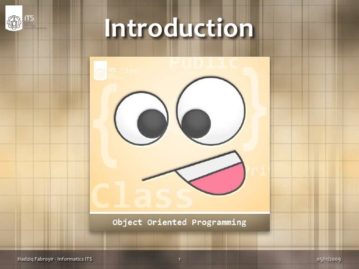 Oopdits 1st Introduction To Object Oriented Programming 4105
