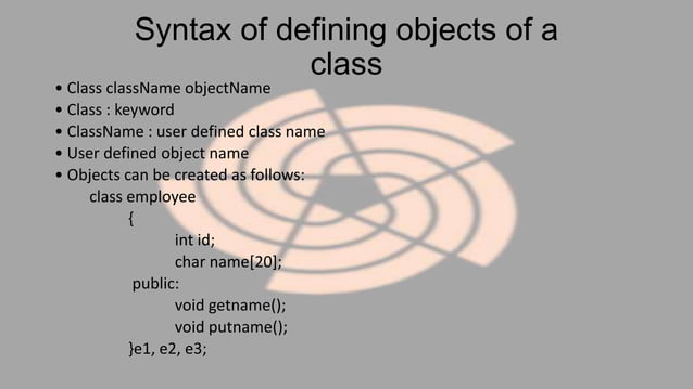 Presentation On Class And Object In Object Oriented Programming Ppt