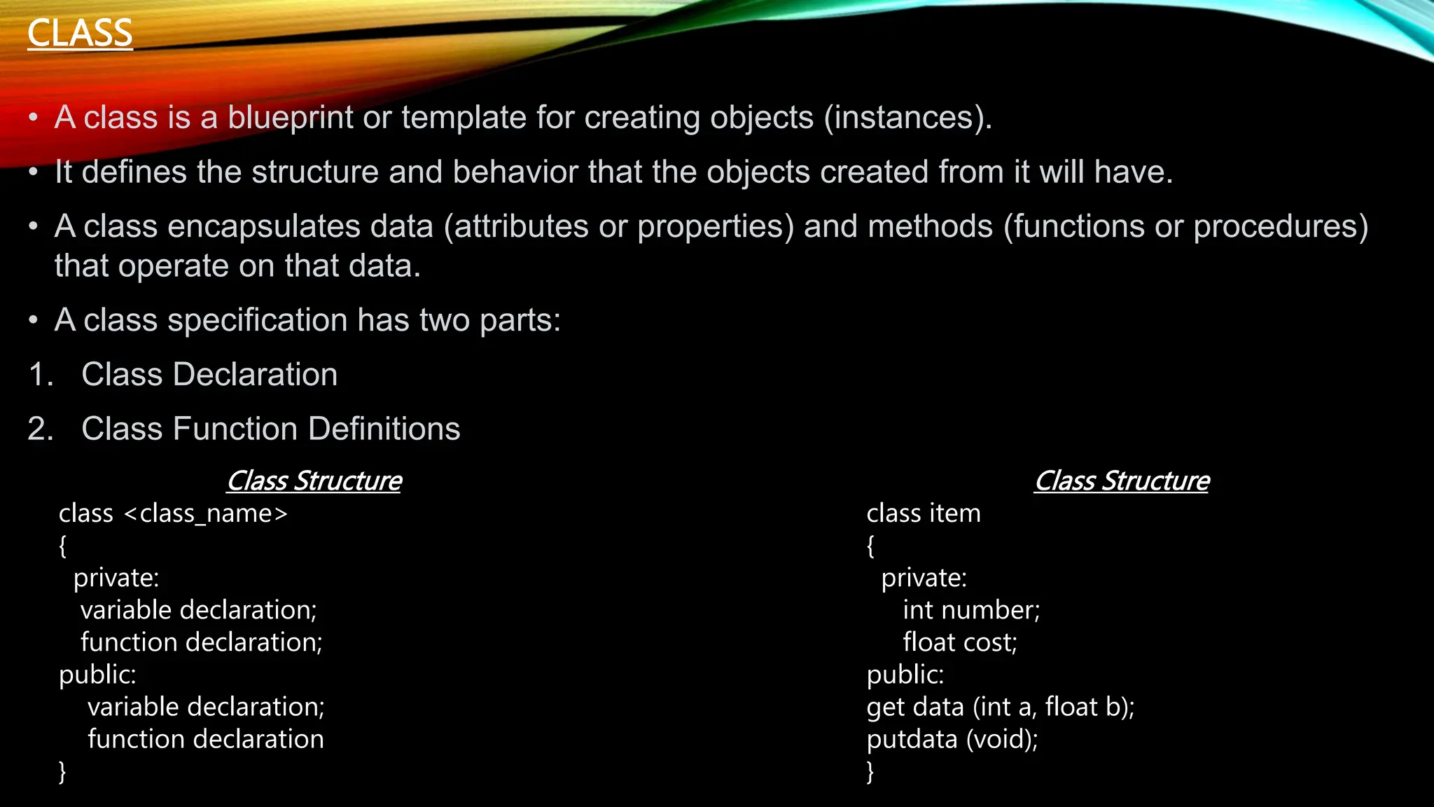 Object Oriented Program Class 12 Computer Science Ppt