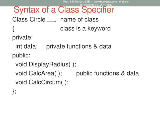 Object Oriented Programming using C Plus Plus | PPT