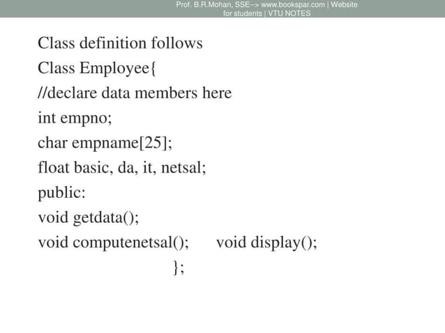 Object Oriented Programming using C Plus Plus | PPT