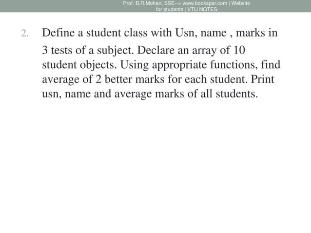 Object Oriented Programming using C Plus Plus | PPT