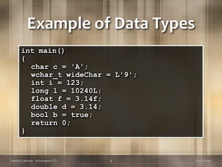 #OOP_D_ITS - 3rd - Migration From C To C++ | PPTX | Programming Languages | Computing