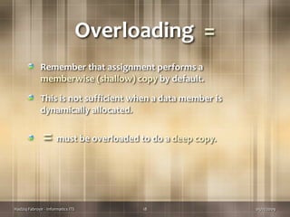 #OOP_D_ITS - 5th - C++ Oop Operator Overloading | PPT
