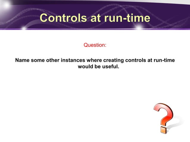 Advanced VB: Object Oriented Programming - Controls | PPT