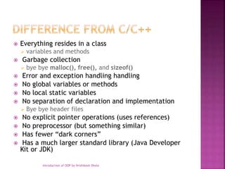 OOP by hrishikesh dhola | PPT