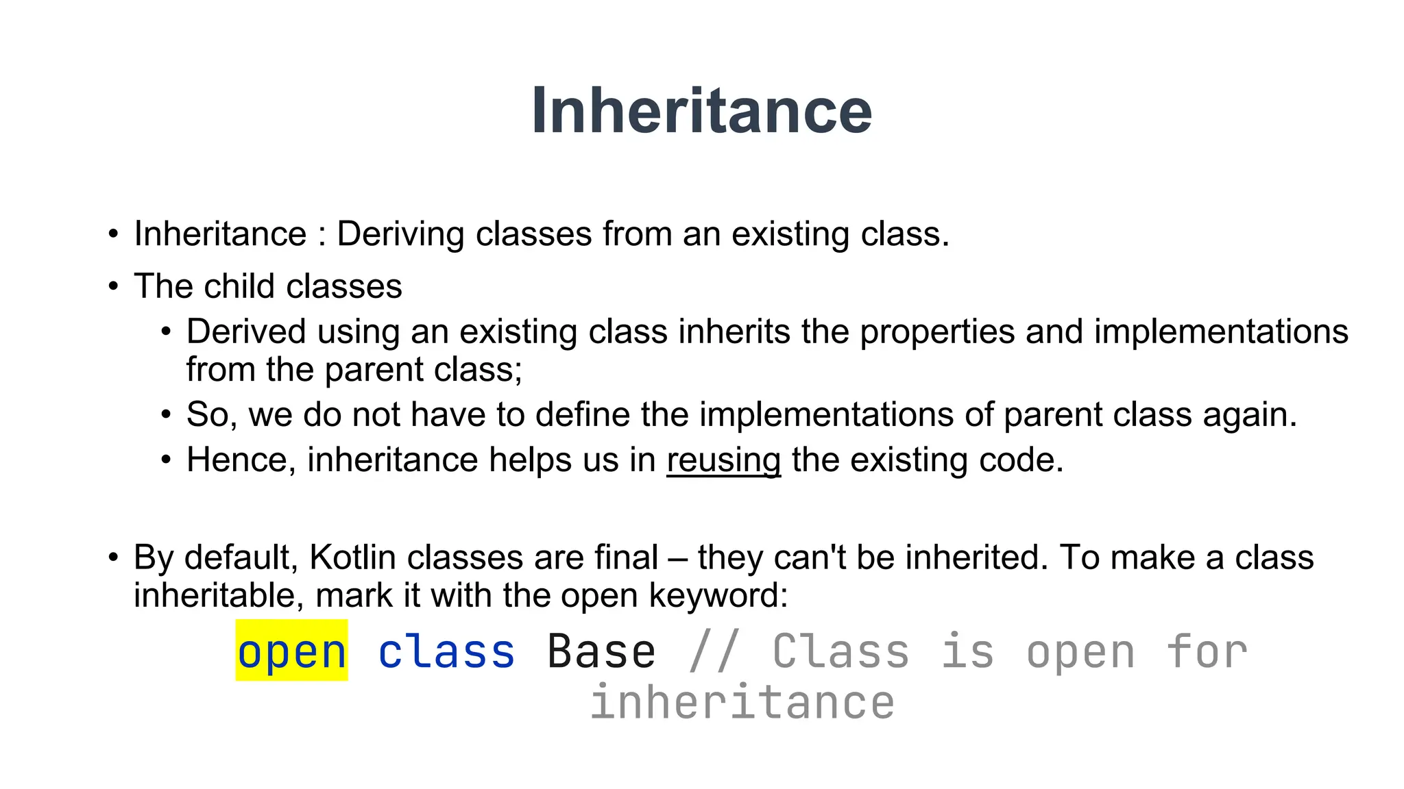 Kotlin OOP Concepts | PPTX