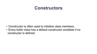 Kotlin OOP Concepts | PPTX