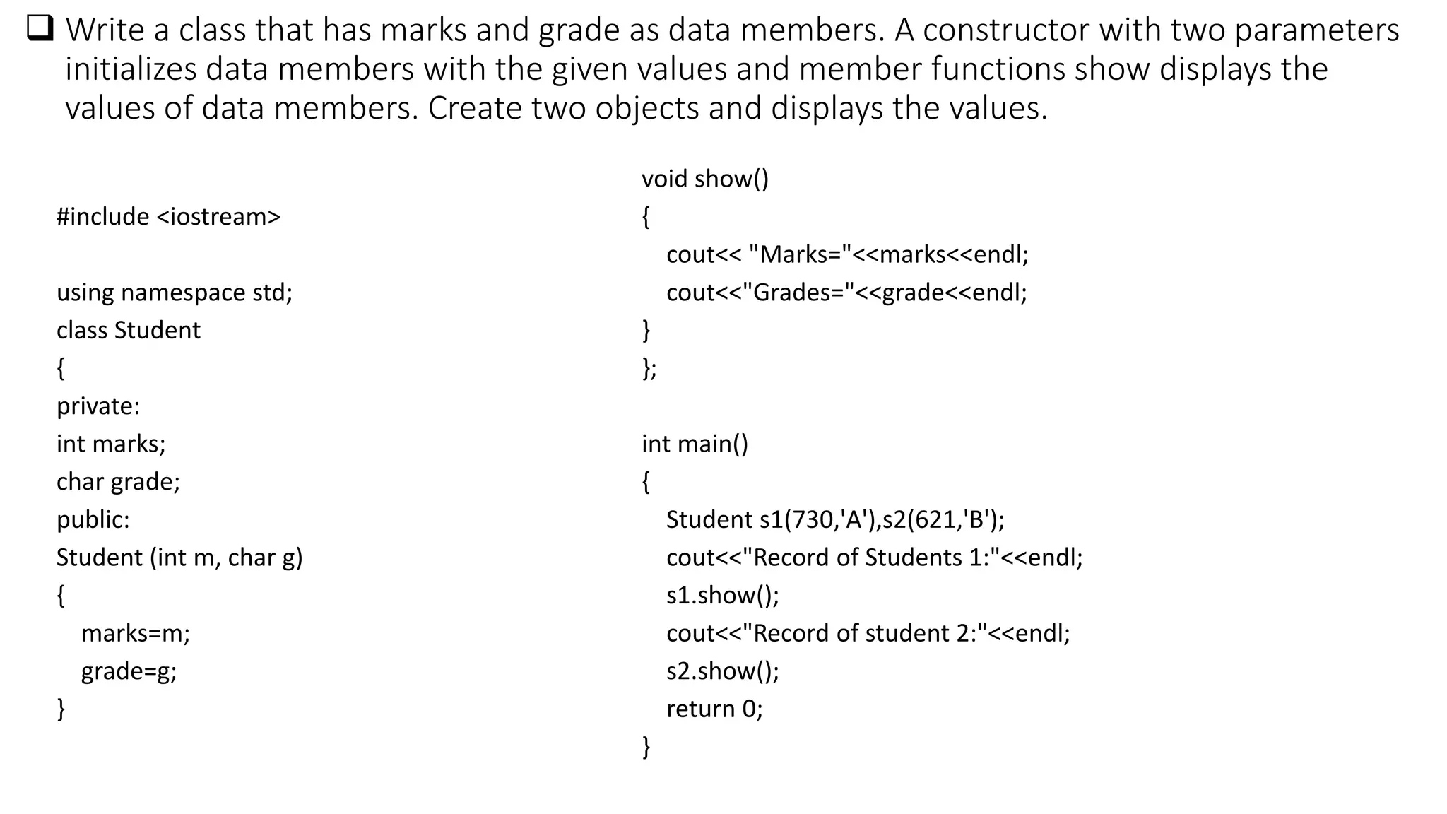 Oop Lecture 05 Constructor Destructor Pptx