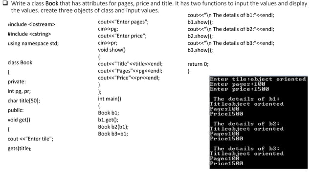 Oop Lecture 05 Constructor Destructor Pptx