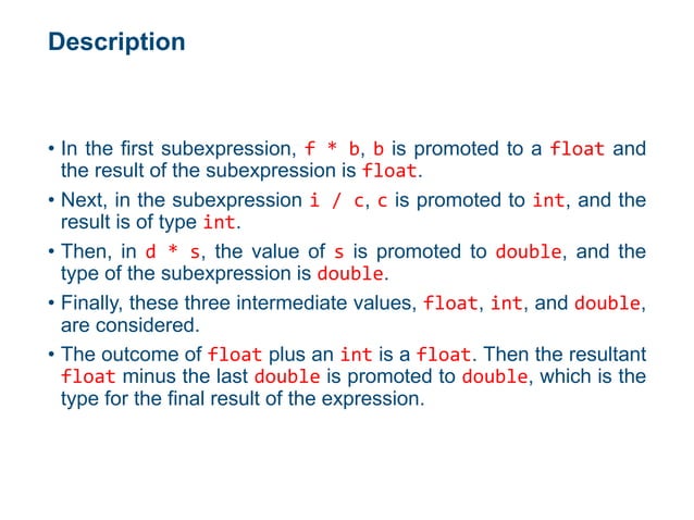 OOP - Lecture04 - Variables, DataTypes and TypeConversion.pptx OOP - Lecture04 - Variables, DataTypes and TypeConversion.pptx