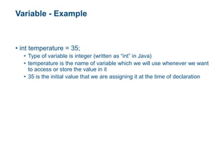 OOP - Lecture04 - Variables, DataTypes and TypeConversion.pptx