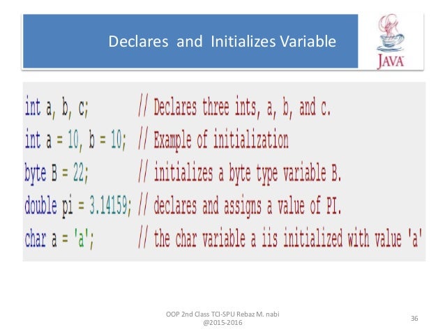 Oop lecture1-chapter1(review of java)