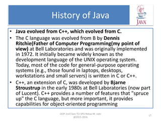 Oop lecture1-chapter1(review of java) | PPT