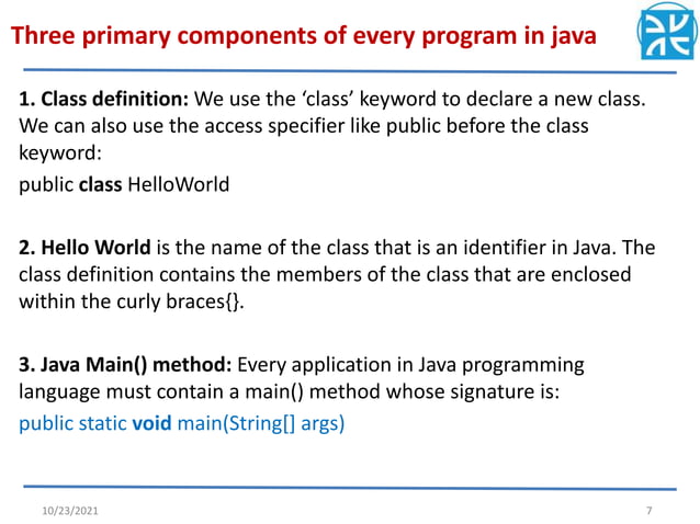 understanding of java basics | PPT