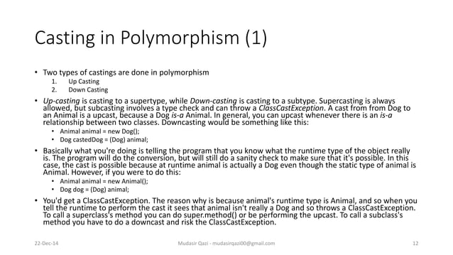 OOP - Polymorphism | PPT