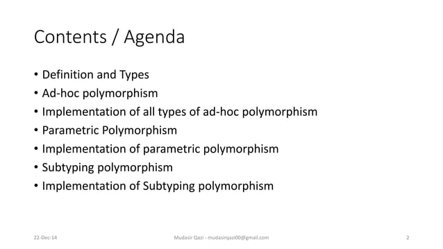 OOP - Polymorphism | PPT