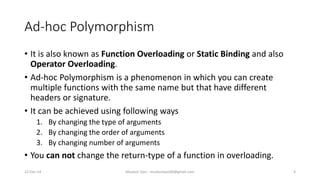 OOP - Polymorphism | PPT