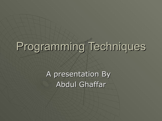 Oop Presentation | PPT | Programming Languages | Computing
