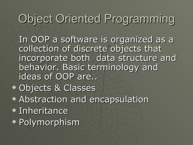 Oop Presentation | PPT | Programming Languages | Computing