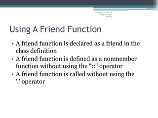 OOP - Friend Functions | PPT