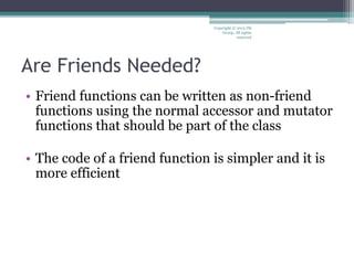 OOP - Friend Functions | PPTX | Programming Languages | Computing