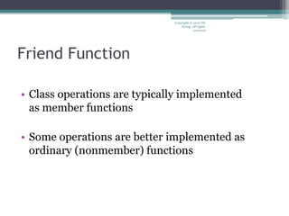 OOP - Friend Functions | PPTX | Programming Languages | Computing