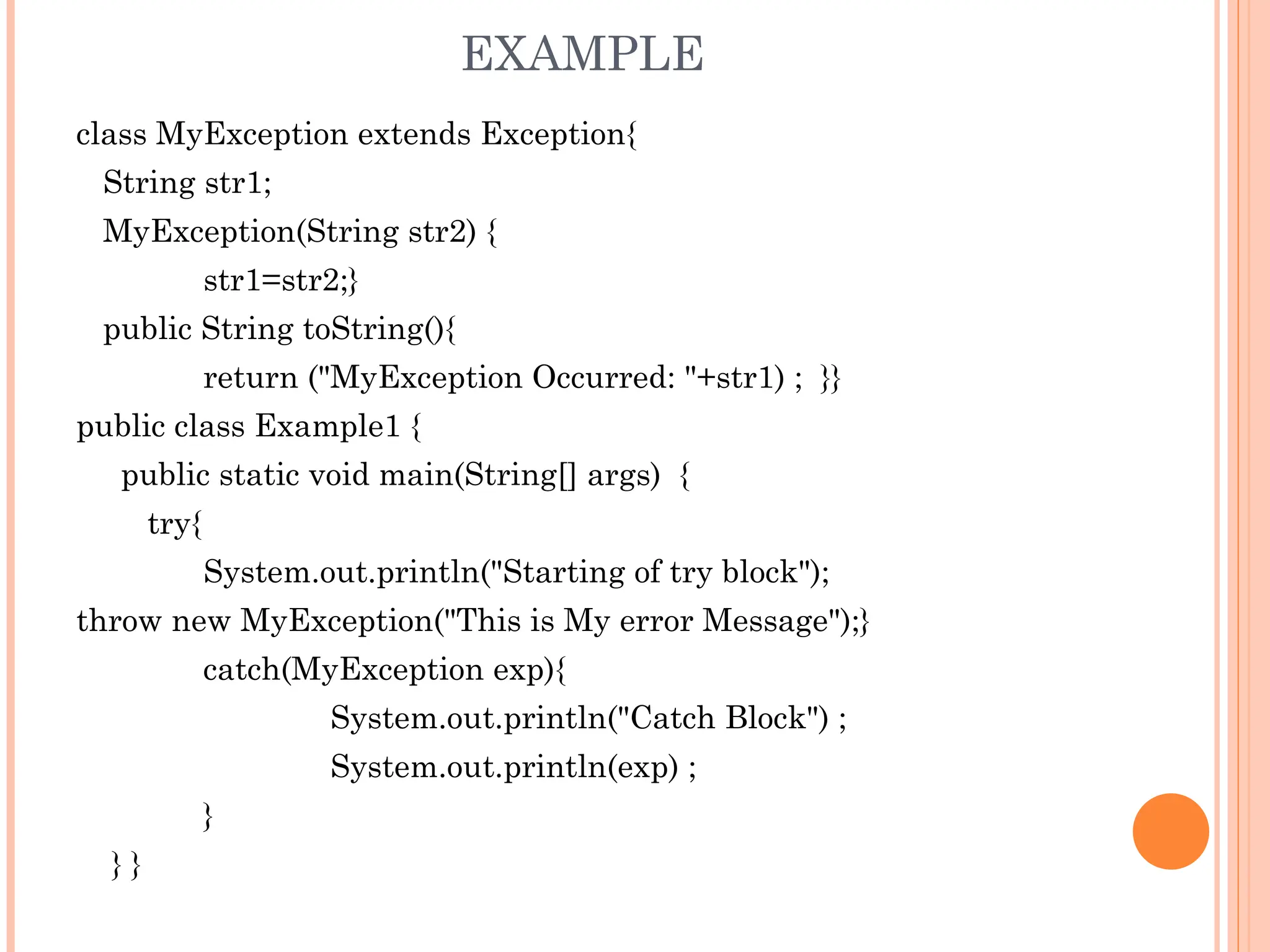 Oop Unit Iii Pptpptexceptionhandlingobjectorientedprogramming Ppt