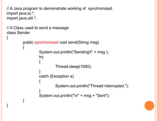 oop-unit-iv-ppt.ppt | Operating Systems | Computer Software and Applications