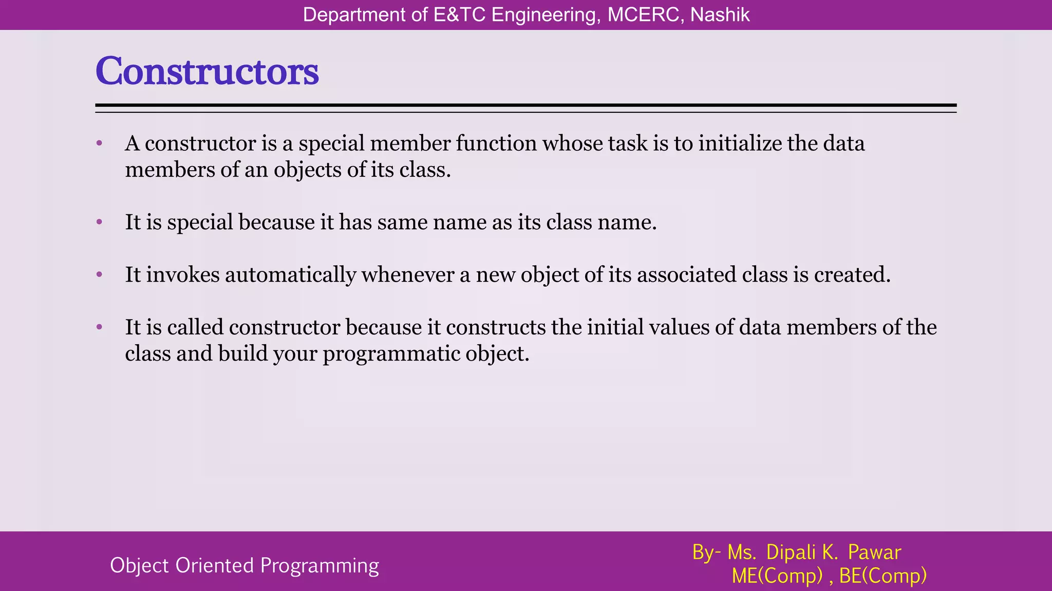 Oop Unit 2 Classes And Object Pptx Programming Languages Computing