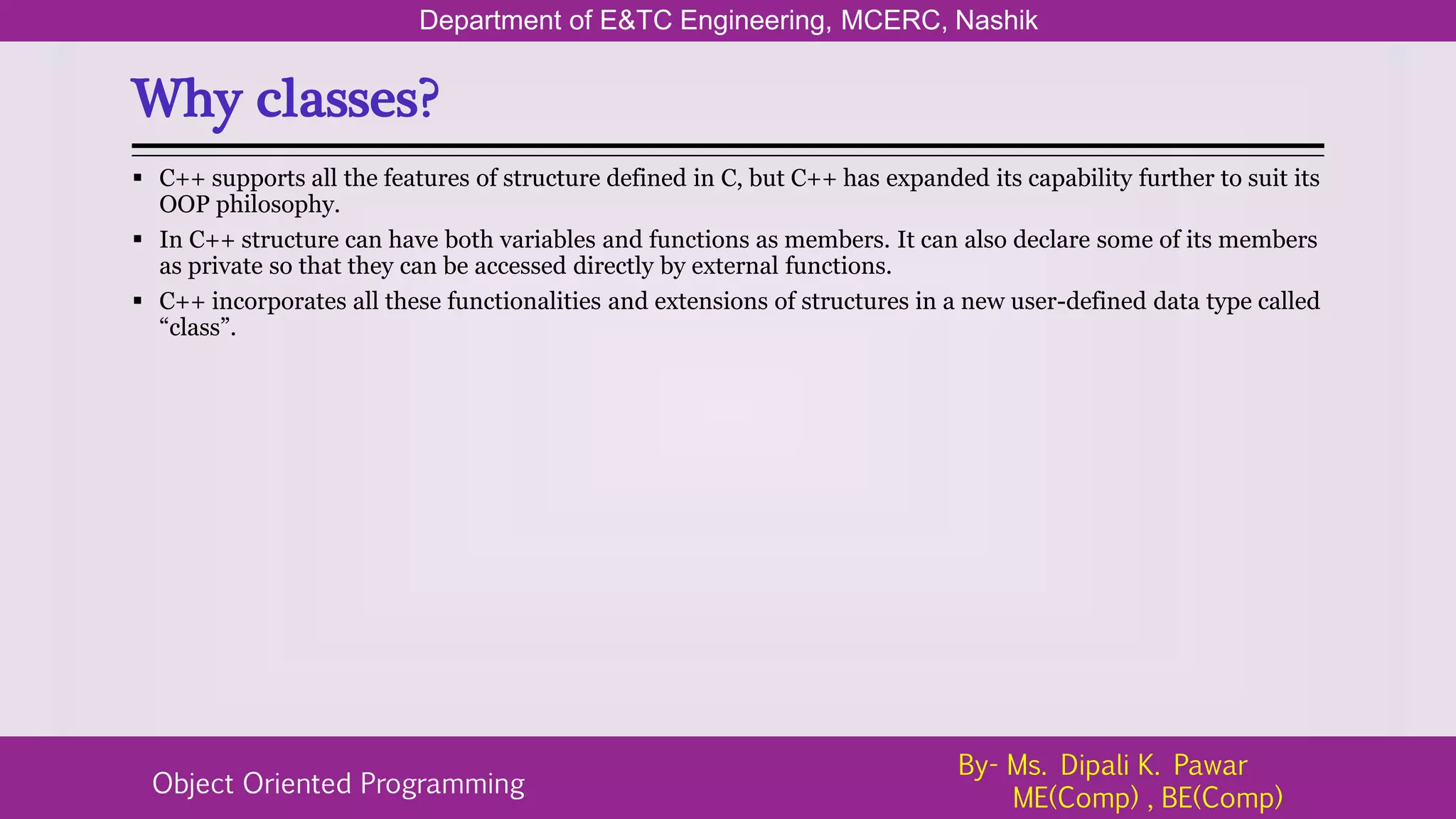 OOP Unit 2 - Classes and Object | PPTX | Programming Languages | Computing