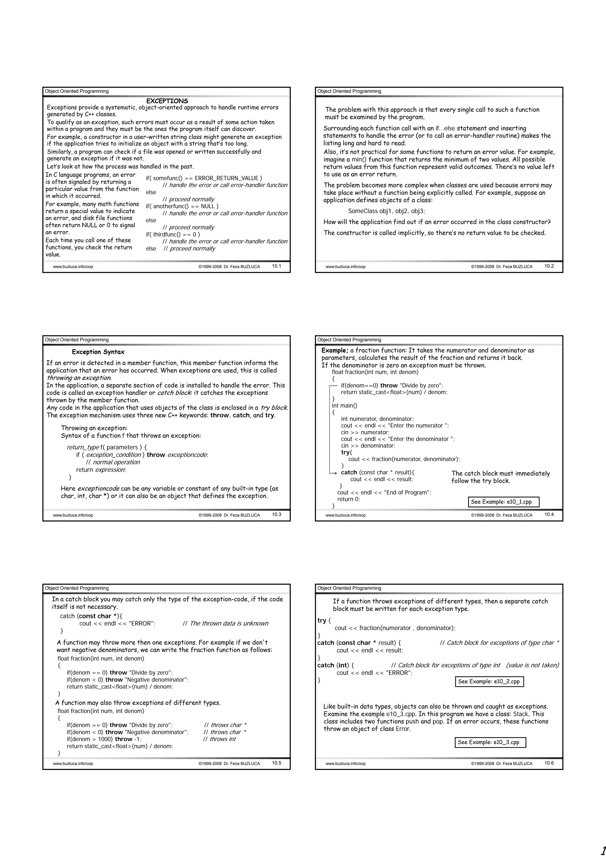 Oop10 6 | PDF | Programming Languages | Computing