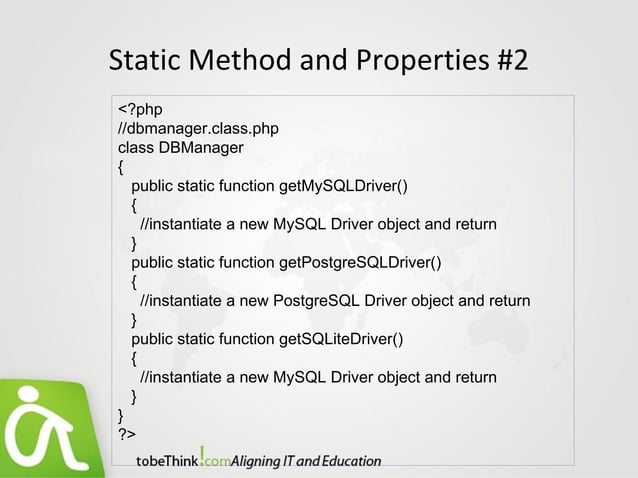 Object Oriented Programming With Php 5 2 Ppt