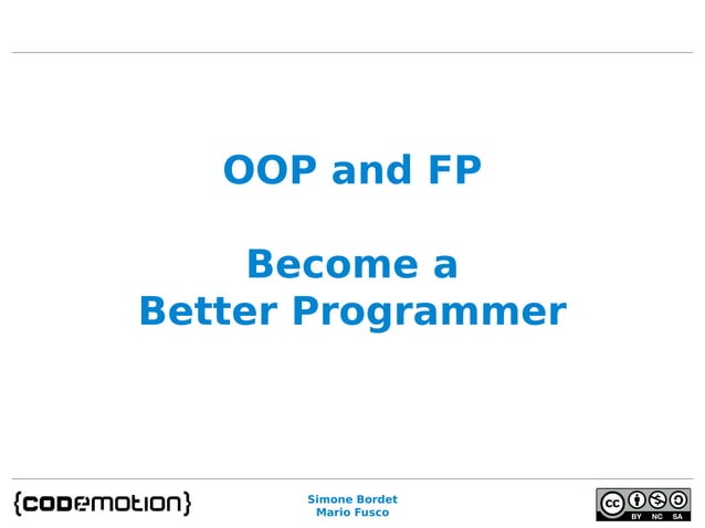 OOP and FP - Become a Better Programmer | PDF | Programming Languages ...