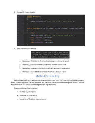 Object Oriented Programming in Android Studio | PDF