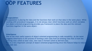 Oop basic overview | PDF