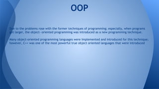 Oop basic overview | PDF
