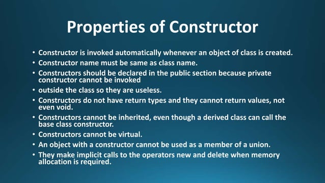 Constructor And Types Of Constructors Pptx Programming Languages Computing