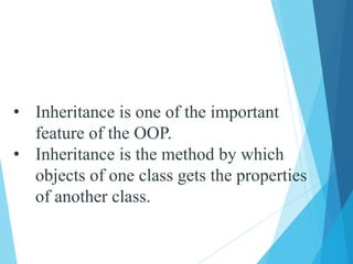 INHERITANCE-Oopc ppt-ta4 | PPTX | Programming Languages | Computing