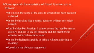 Friend function OOPC | PPTX