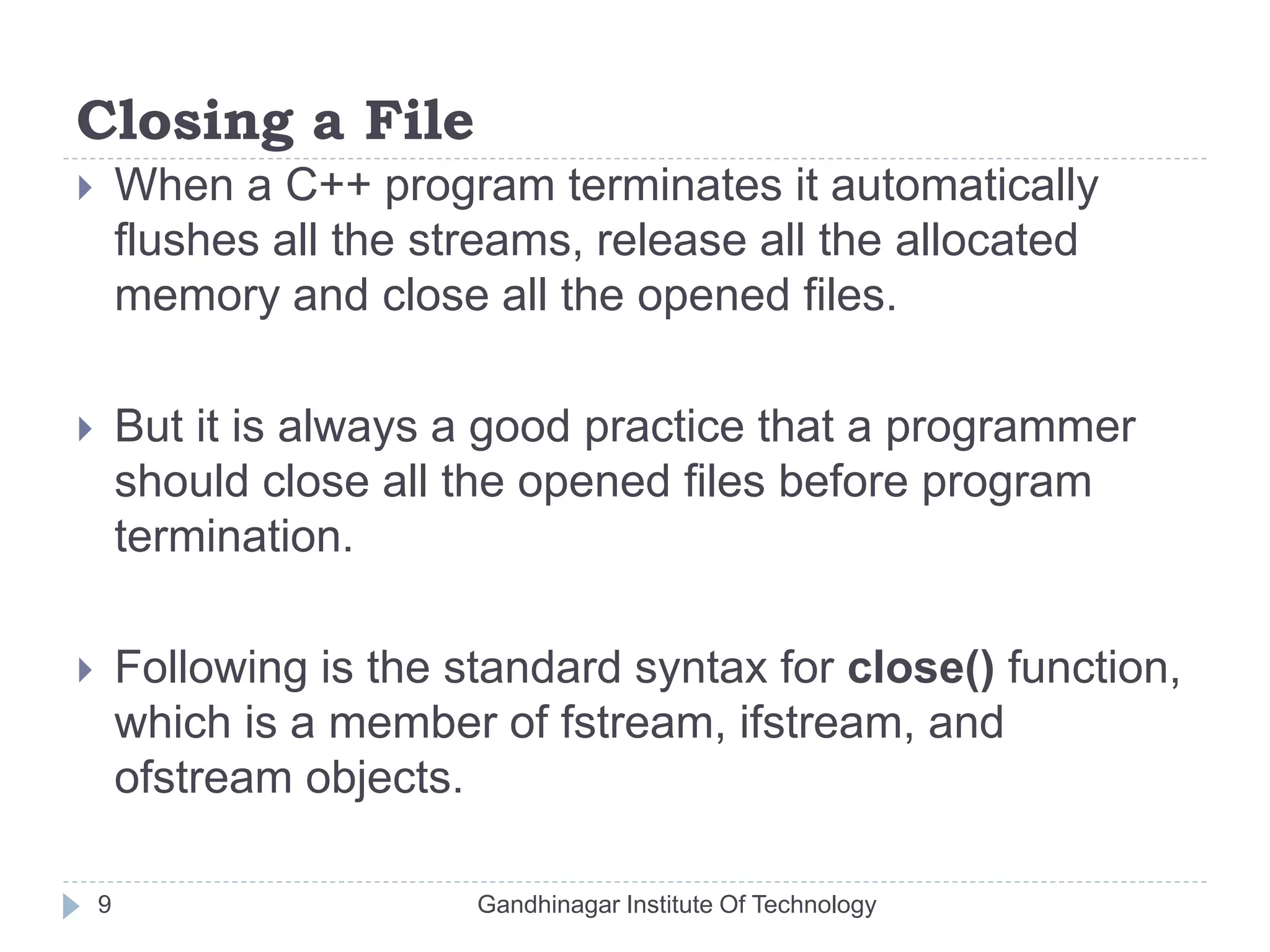 file management functions | PPTX