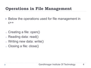 file management functions | PPTX
