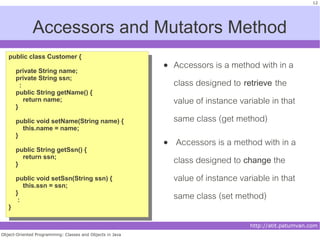 OOP: Classes and Objects | PDF