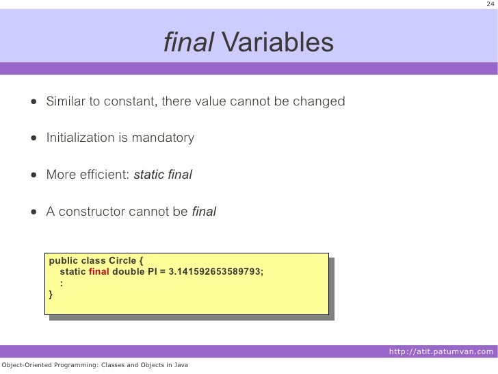 OOP: Classes and Objects