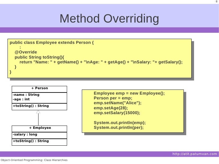 OOP: Class Hierarchies