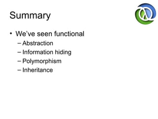 Functional OOP, Clojure style | PPT